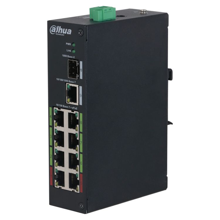 Dahua 10-Port-PoE-Switch DH-LR2110-8ET-120-V2