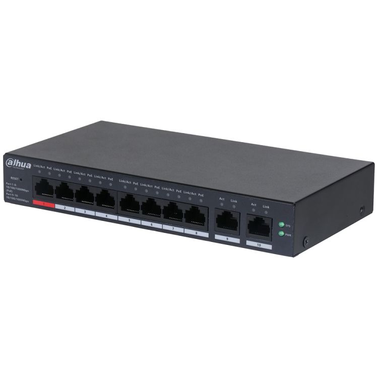 Dahua PoE-Switch DH-CS4010-8GT-110