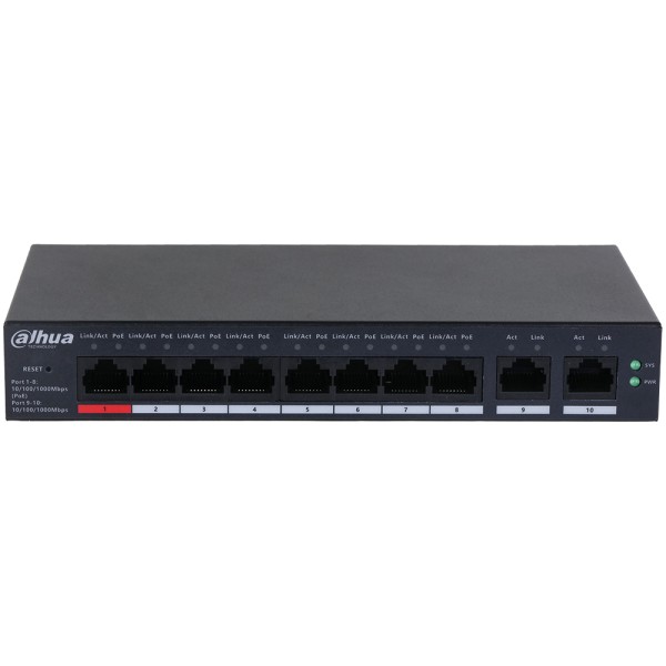 Dahua PoE-Switch DH-CS4010-8GT-110